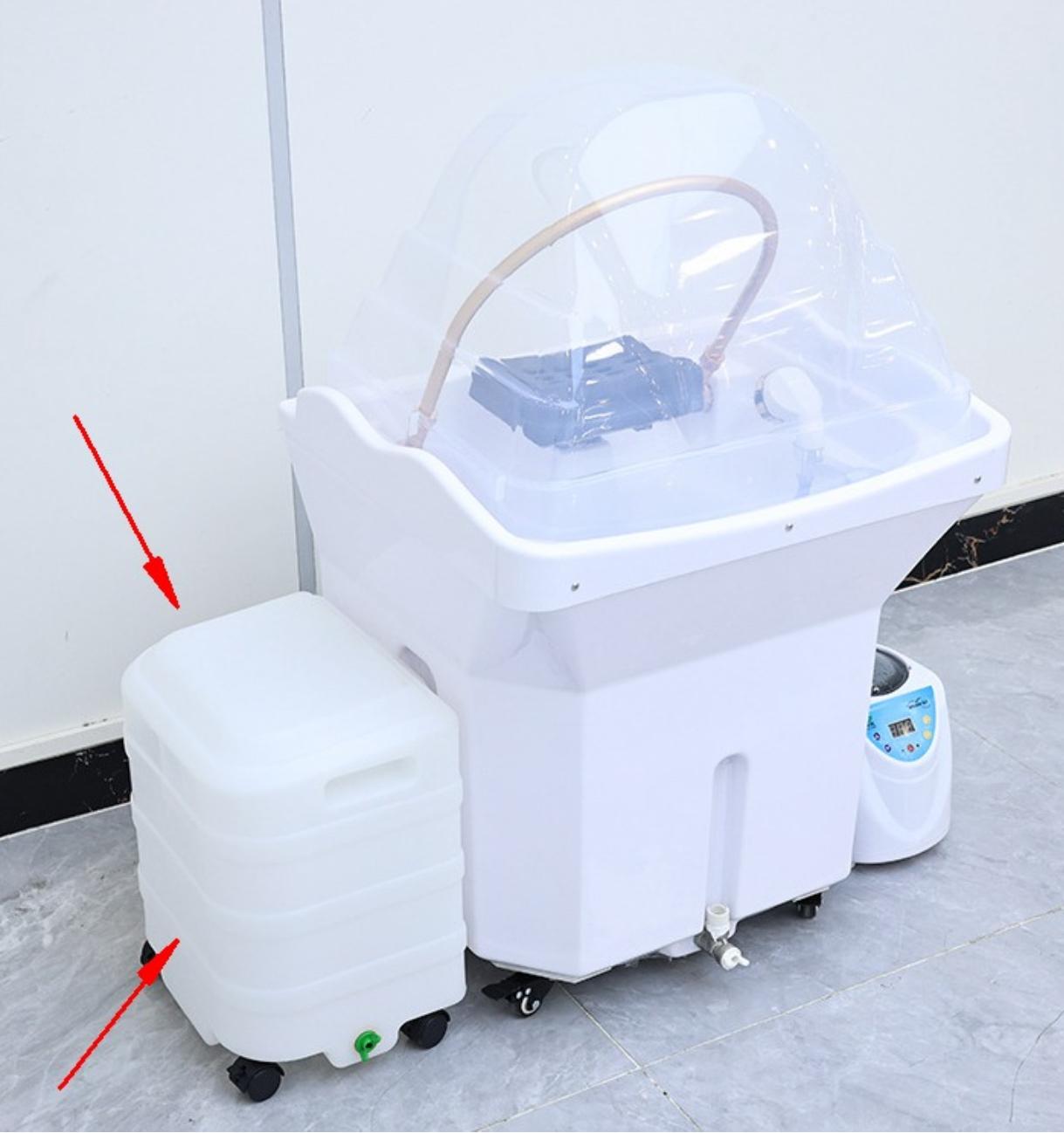 Mobile Drainage - Slop Pail 50L - for White Non Plumbed Head Spas ...