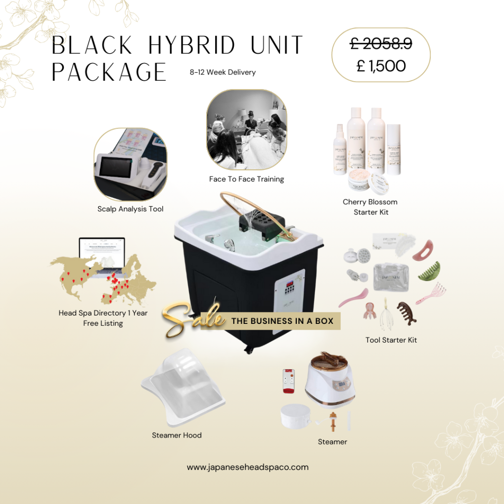 The Business In A Box: Black Hybrid Rectangle Head Spa Unit Package ...